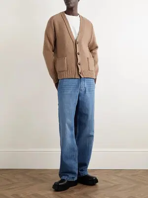Bottega Veneta Wool Cardigan With Leather Buttons