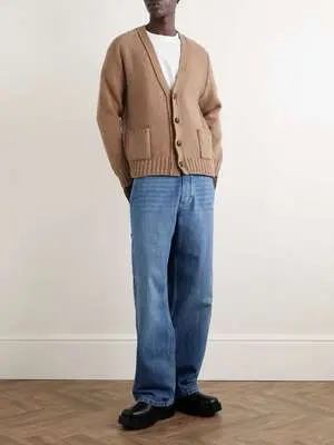Bottega Veneta Wool Cardigan With Leather Buttons