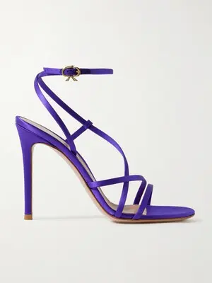 GIANVITO ROSSI 105 Satin Sandals