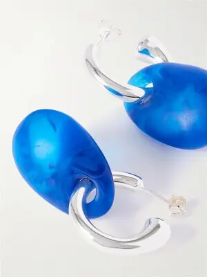 Dinosaur Designs Small River Rock Hoop Earrings