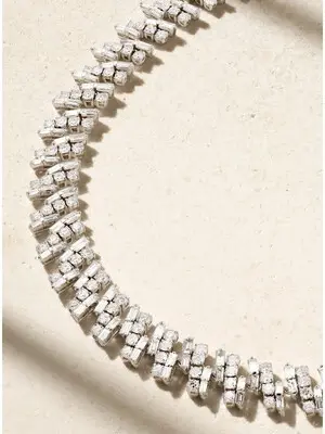 KAMYEN 18-karat White Diamond Choker