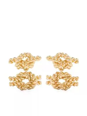 TOTEME Rope Knot Dangle Earrings - Gold