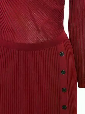 SELF-PORTRAIT Ribbed Dress