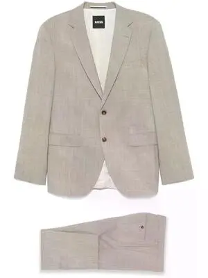 BOSS Patterned Suit - Grey
