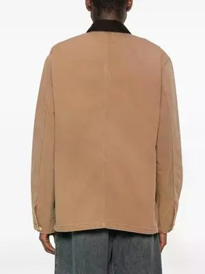 Carhartt Work In Progress Chore Jacket With Corduroy Collar - Brown