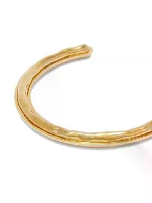 JIL SANDER Hammered-finish Cuff Necklace