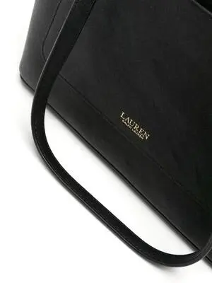 Ralph Lauren Medium Karly Leather Tote Bag - Black