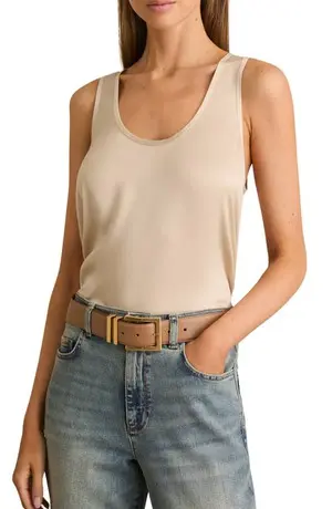 REISS Ruby Scoop Neck Tank - Neutral