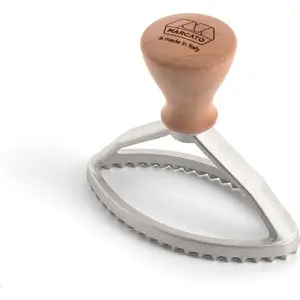 MARCATO Classic Ravioli Maker Stamp, Oval - Silver