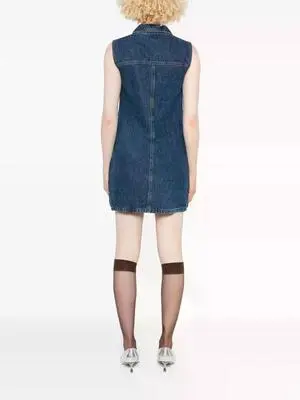 SELF-PORTRAIT Denim Mini Dress