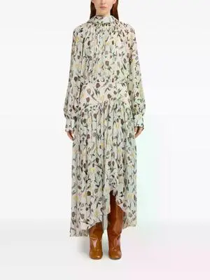 Marni Floral-print Ruffled Dress
