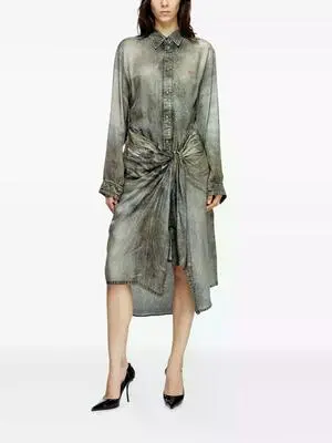 DIESEL® D-iletta Midi Dress - Grey