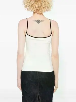 SELF-PORTRAIT Stretch-cotton Tank Top