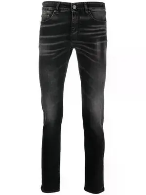 PT TORINO Logo-patch Skinny Jeans - Black