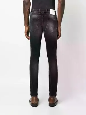 PT TORINO Logo-patch Skinny Jeans - Black