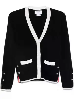 Thom Browne Cashmere Cardigan - Black