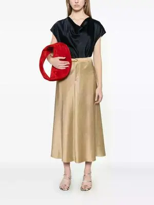 Vince Cowl-neck Silk Blouse - Blue