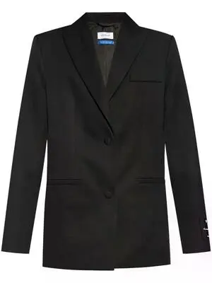 Off-White Wool Blazer - Black