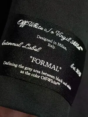 Off-White Wool Blazer - Black