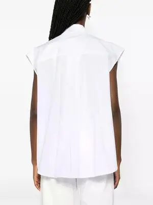 P.a.r.o.s.h Sleeveless Blouse With Rhinestone Embellishments
