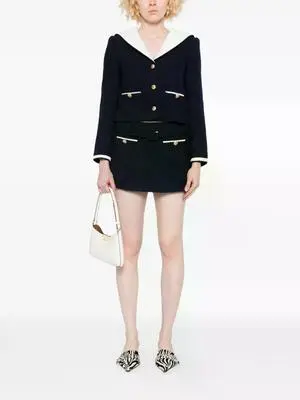 SELF-PORTRAIT Bouclé Cropped Jacket