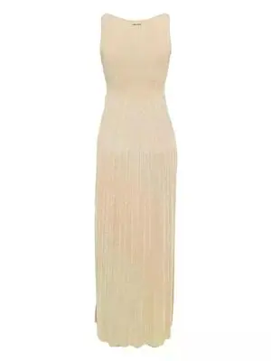 Michael Kors Metallic-threading Fine-knit Dress