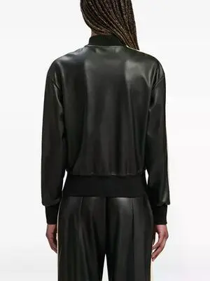 Palm Angels Logo-embroidered Bomber Jacket - Black
