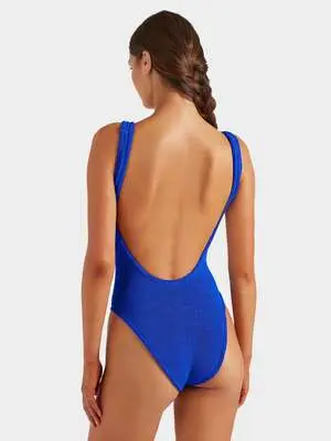 Hunza G Square Neck One Piece Swimsuit