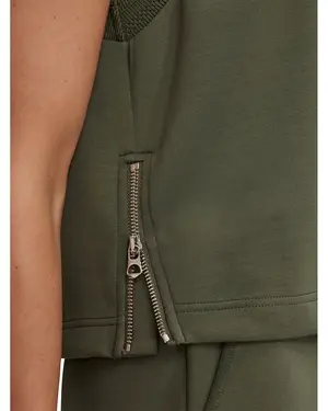 Varley Shea Cropped Tank Top - Thyme