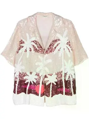P.a.r.o.s.h Palms Sequined Shirt