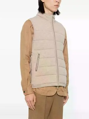 N.peal Quilted Gilet - Neutrals