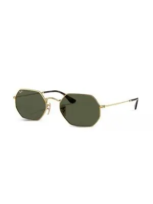Ray-ban Geometric Frame Sunglasses - Gold