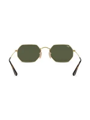 Ray-ban Geometric Frame Sunglasses - Gold