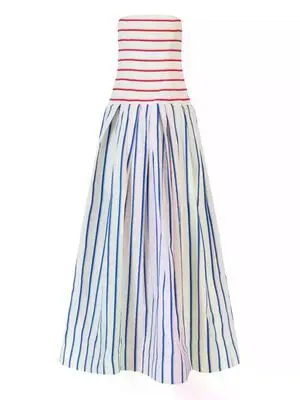 Rosie Assoulin Striped Cotton Maxi Dress