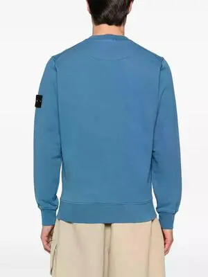 Stone Island Cotton Sweatshirt With Compass Badge