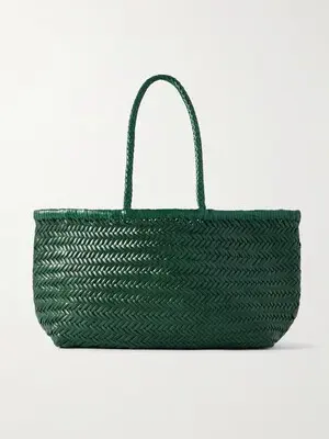 Dragon Diffusion Bamboo Triple Jump Big Woven Leather Tote