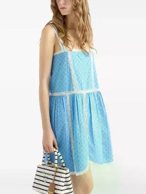 Prada Logo-embroidered Mini Dress