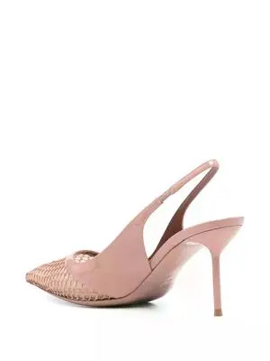 Paris Texas 85mm Leather Slingback Pumps