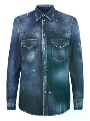 Dsquared2 Western-style Denim Shirt - Blue