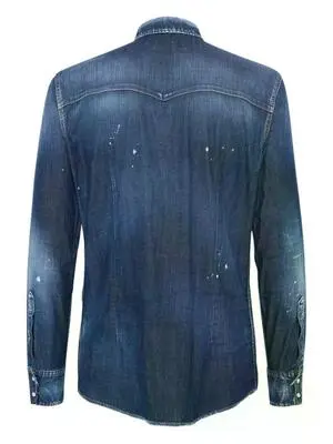 Dsquared2 Western-style Denim Shirt - Blue