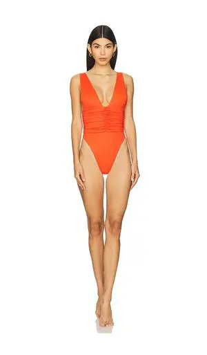 RIOT SWIM Echo One Piece Swimsuit Mango