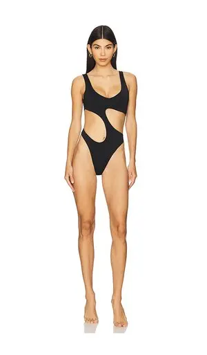 RIOT SWIM Harlow Cut-out One Piece Swimsuit - Black