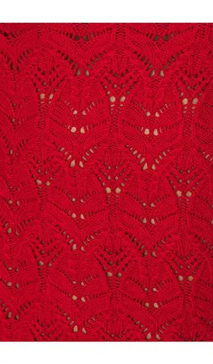 Ronny Kobo Zelda Knit Dress In Red