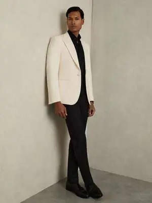 REISS Storm Slim Fit Cotton Double-cuff Shirt - Black