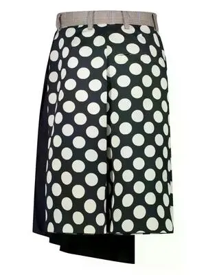 CHARLES JEFFREY Asymmetrical Polka Dot Skirt
