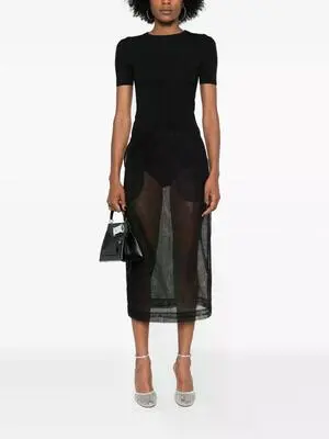 Balenciaga Bb Pointelle-knit T-shirt