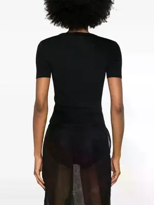 Balenciaga Bb Pointelle-knit T-shirt