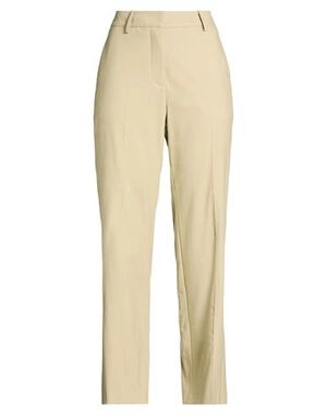 ALYSI ALYSI Viscose, Polyester, Wool, And Elastane Straight-Leg Pants Beige