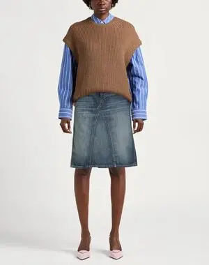MARANT ETOILE Denim Flared Skirt