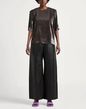 Alpha Studio Solid Velvet Top